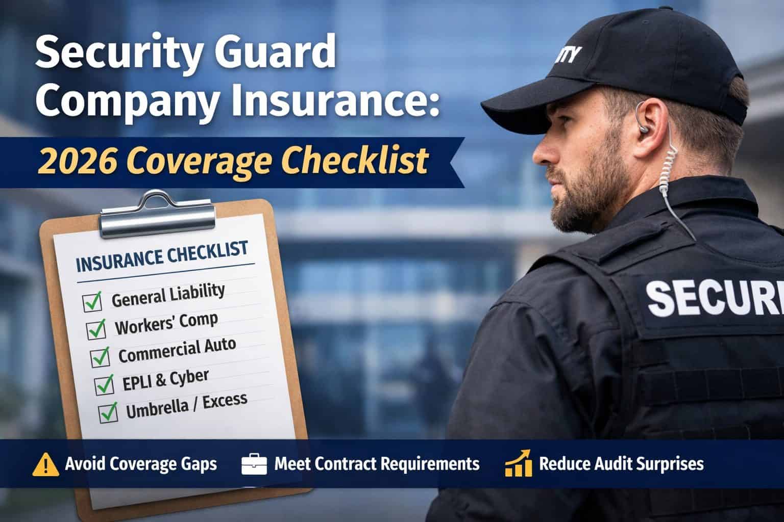 Security Guard Company Insurance Checklist (2026)
